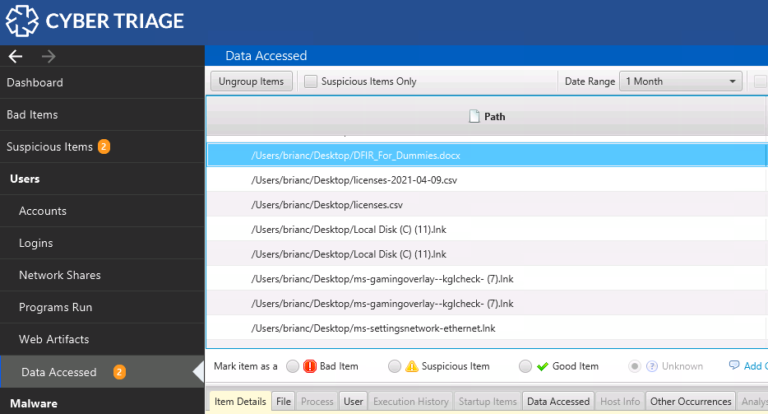 What is the Microsoft Office MRU Registry Artifact? - Cyber Triage