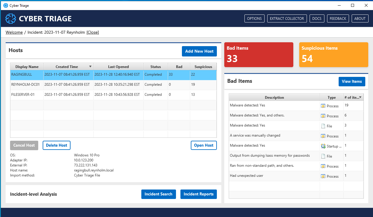 3.9 introduces our first incident-level analysis features! - Cyber Triage