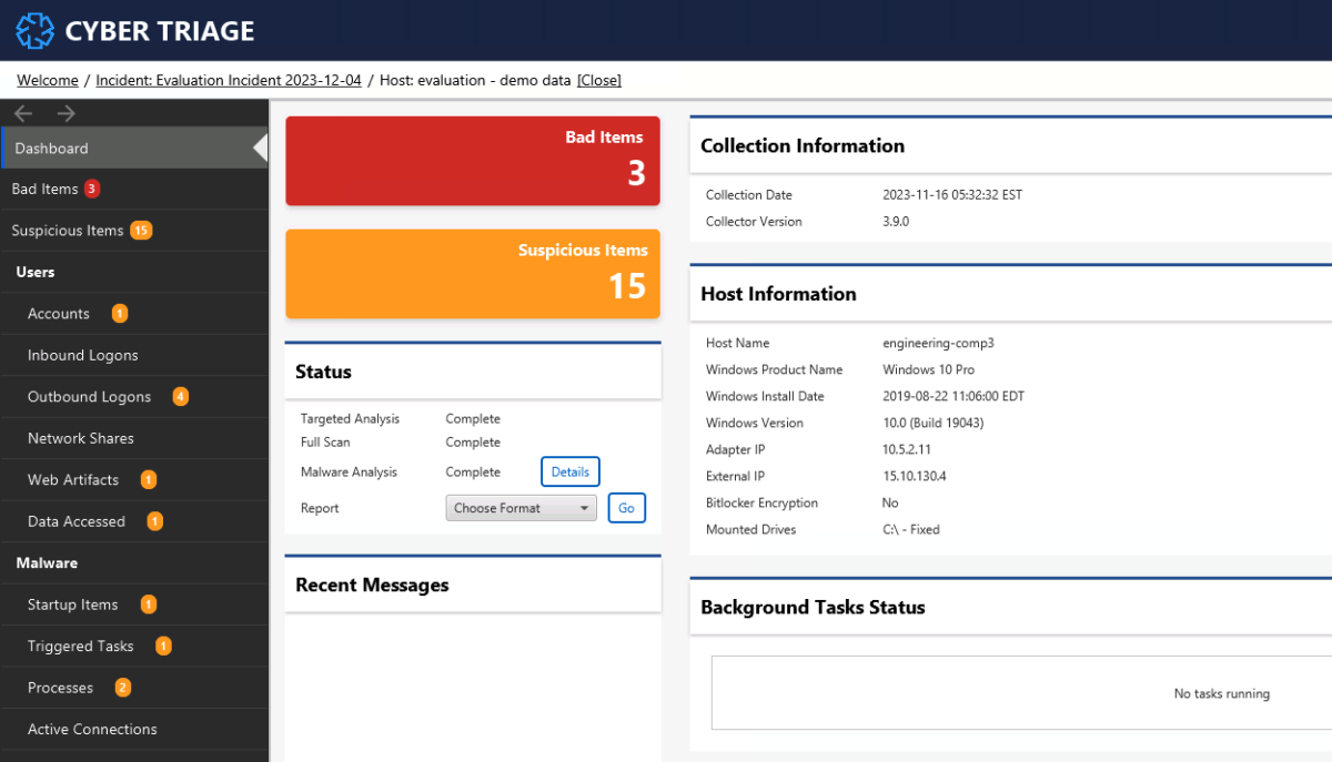 How To Investigate Endpoints with Cyber Triage and Windows Defender ...