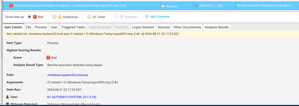 DFIR Breakdown: Impacket Remote Execution Activity - atexec - Cyber Triage