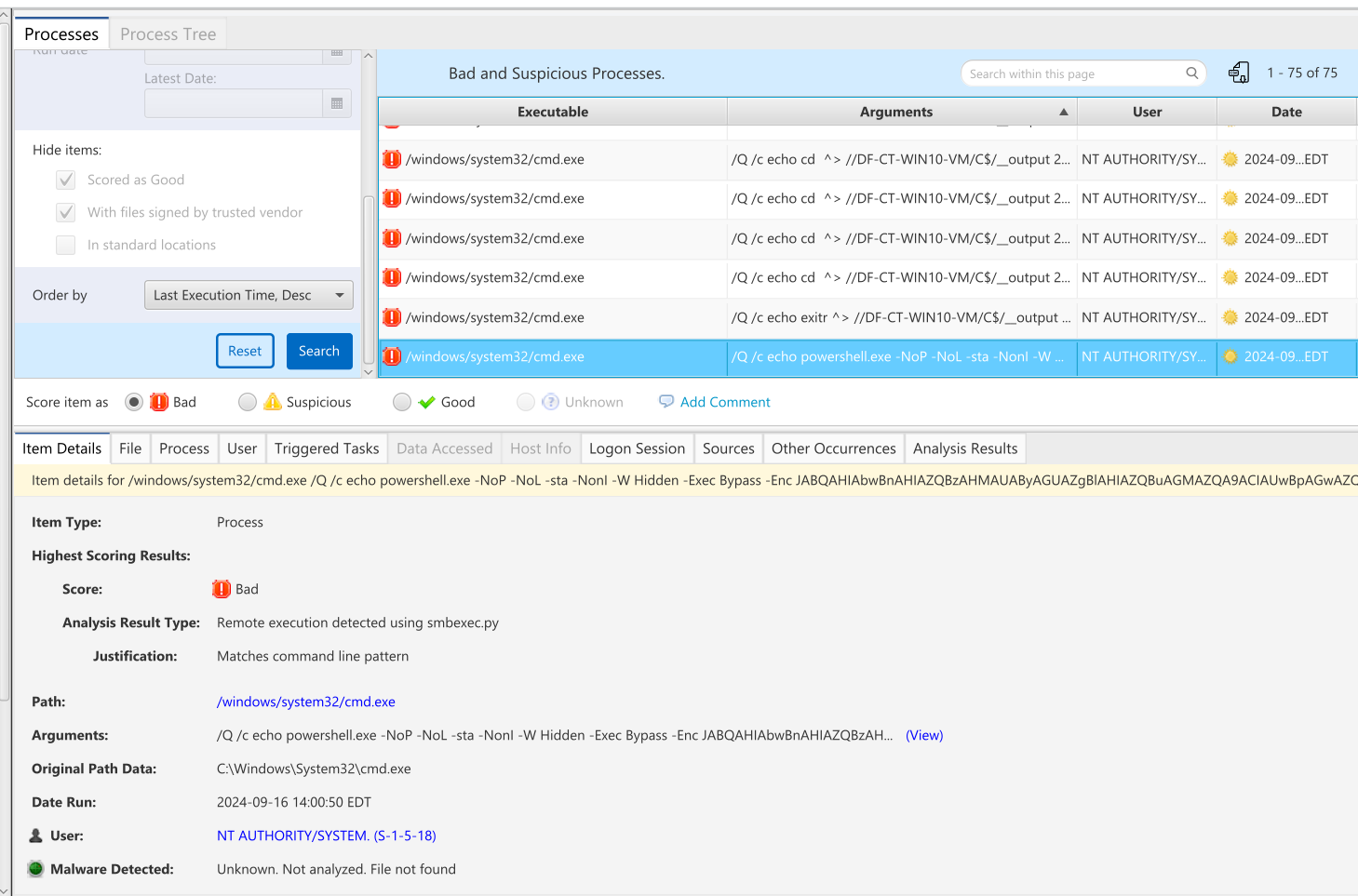 DFIR Breakdown: Impacket Remote Execution Activity - smbexec - Cyber Triage