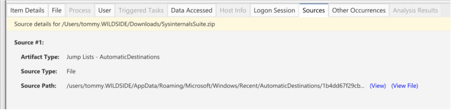 Jump Lists Forensics 2025 - Cyber Triage