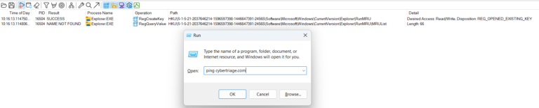 How to Investigate RunMRU 2025 - Cyber Triage